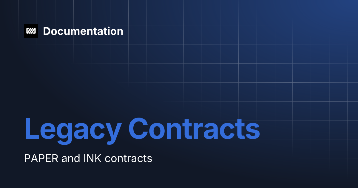 Legacy Contracts | Documentation